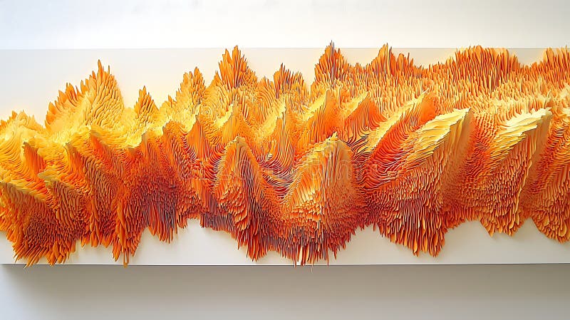 Detailed Fire Patterns on a Surface with Glow Stock Illustration ...