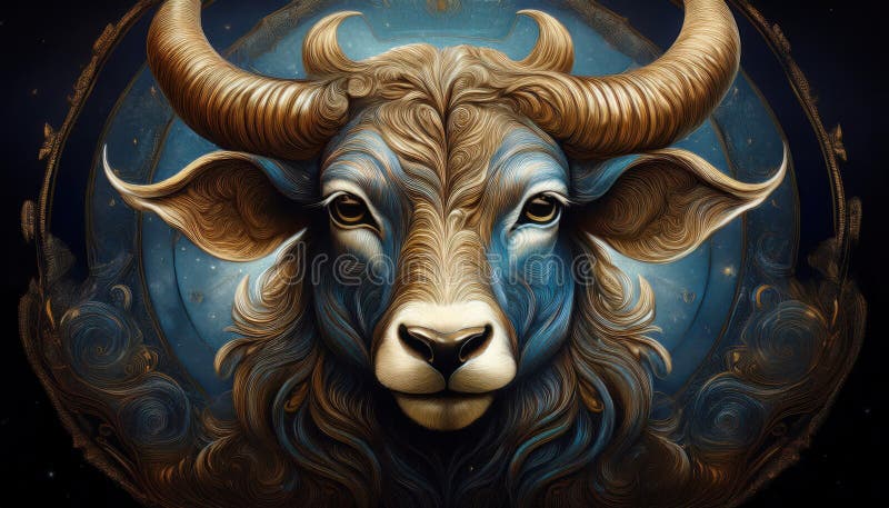 Firefly Taurus Zodiac Symbol in Aivazovsky Style with Celestial ...