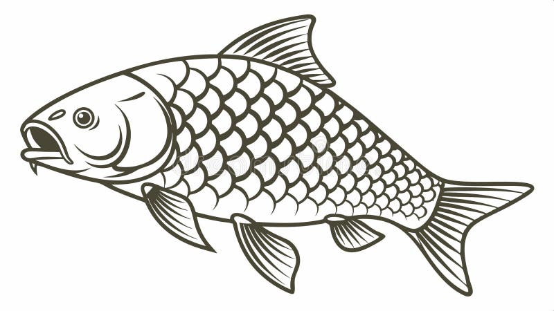 Detailed Fish Design Element for Wildlife and Aquatic Themes Vector ...