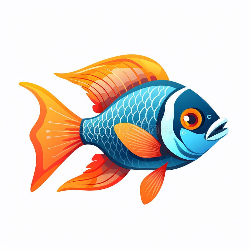 Detailed Fish Drawing for Educational Poster Stock Illustration ...