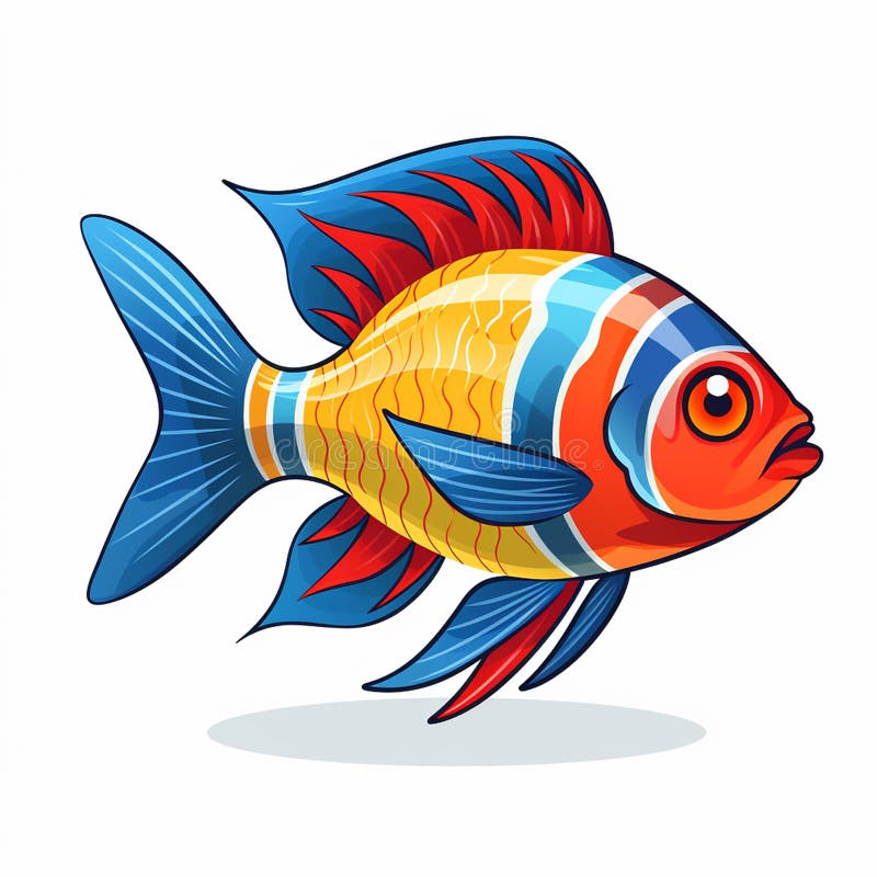 Detailed Fish Drawing for Educational Poster Stock Illustration ...