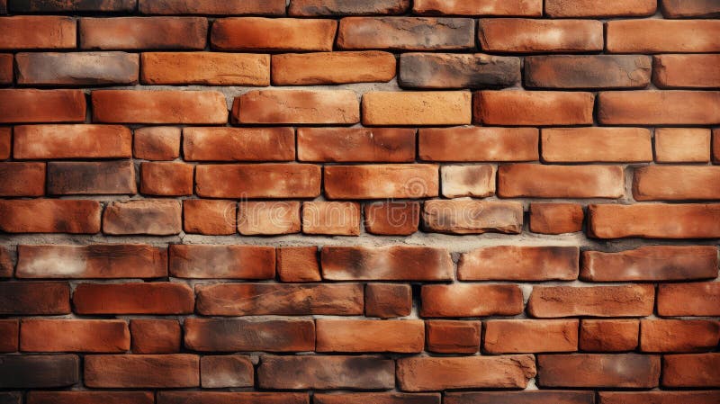 Detailed Flat Illustration of a Classic Brick Wall Texture with ...