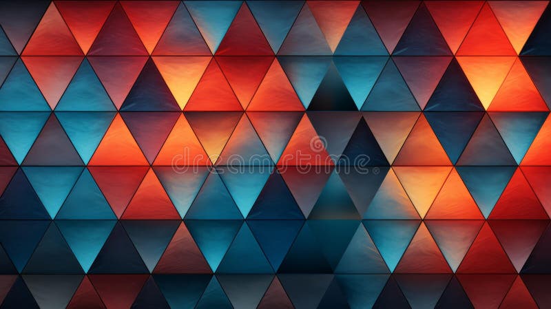 Detailed Flat Illustration Featuring a Complex Triangle Texture with ...