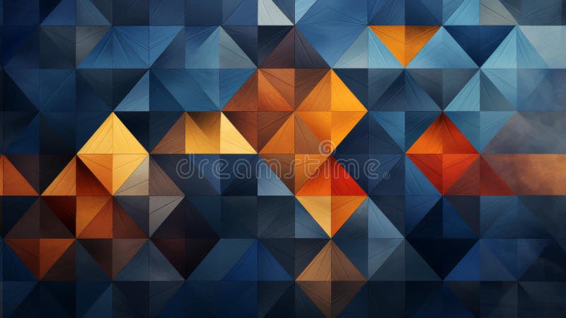Detailed Flat Illustration Featuring a Complex Triangle Texture with ...