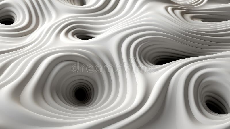 Detailed Flat Illustration with Intricate Ripples Texture, High ...