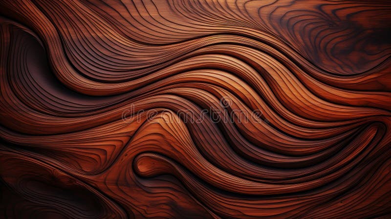 Detailed Flat Illustration Showcasing Intricate Wood Grain Texture and ...