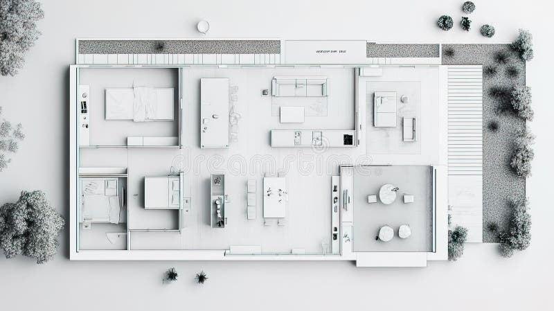 A Detailed Floorplan of a Ground Floor, Showcasing the Layout of Rooms ...