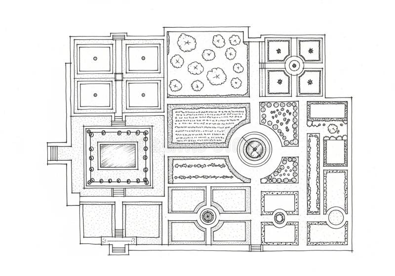 Detailed Garden Layout Plan Stock Illustrations – 487 Detailed Garden ...