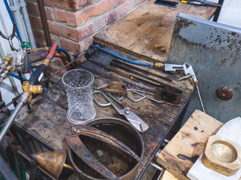 Glassforming Tool that Involves Inflating and Shaping Hot Glass Stock ...