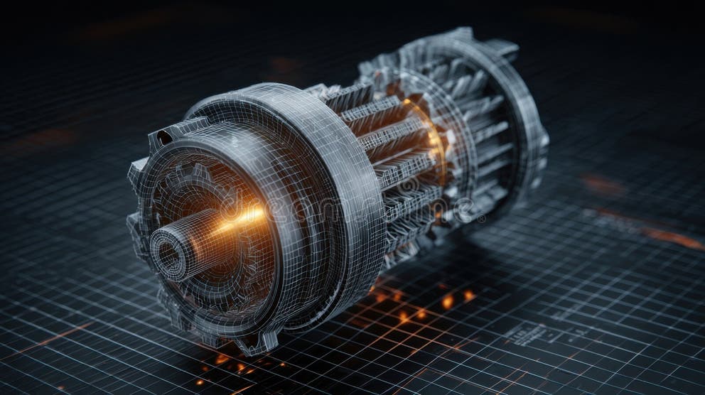 Detailed Glimpse into a Futuristic Engine Component Showcasing Advanced ...