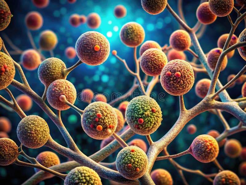 Cross Section Of A Yeast Cell Structure Of Fungal Cell In Situ