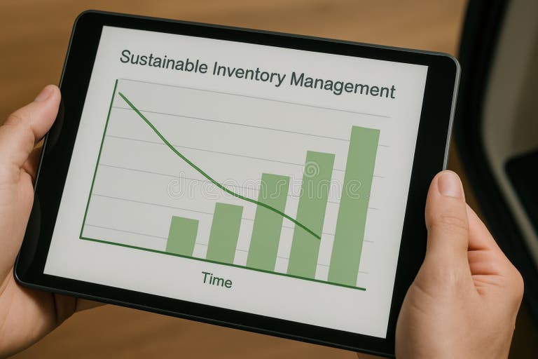 Sustainable Inventory Management Graph on Tablet Device for Business ...