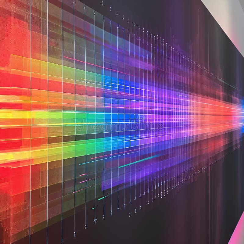 Detailed Graph of Electromagnetic Spectrum Stock Illustration ...