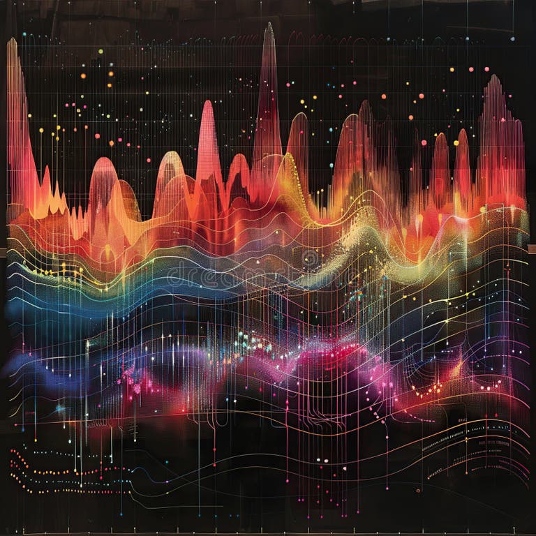 Detailed Graph of Electromagnetic Spectrum Stock Illustration ...