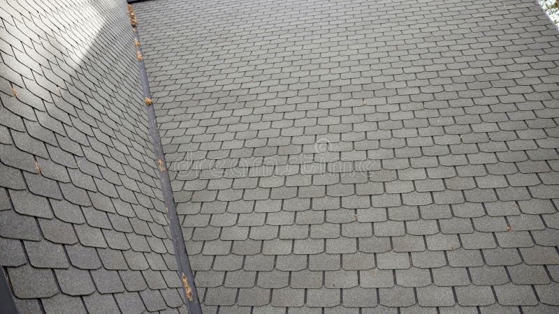 Six Views of Asphalt Shingles Roofing Surface Stock Photo - Image of ...