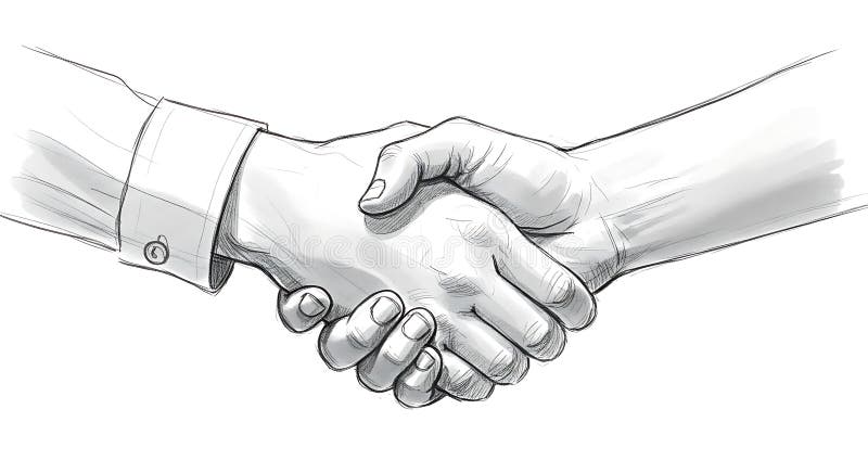 Business Handshake - Graphic Illustration Stock Illustration ...