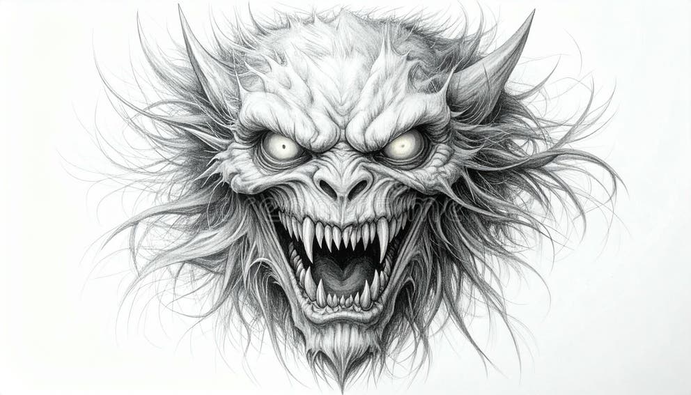 Monstrous Demon Head Stock Illustrations – 109 Monstrous Demon Head ...