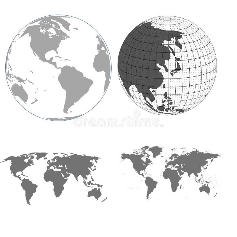 Mapped World Stock Illustrations – 156 Mapped World Stock Illustrations ...