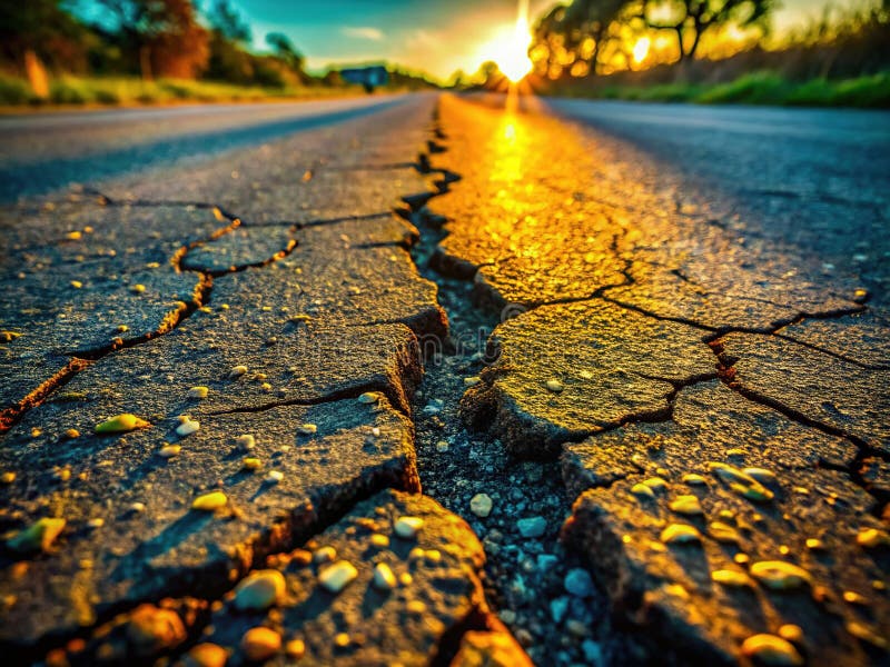Detailed Grunge Asphalt Texture Background a Worn Road Surface for ...