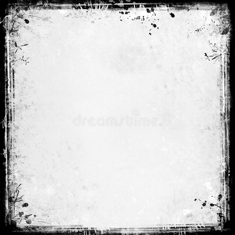 Grunge Texture Painted Frame Mask Overlay Stock Image - Image of ...