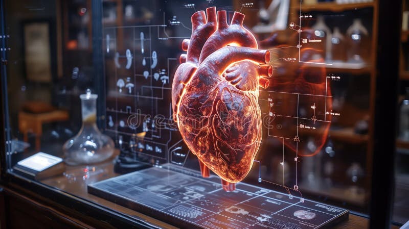 Detailed Heart Model Displayed in Educational Exhibition at Science ...