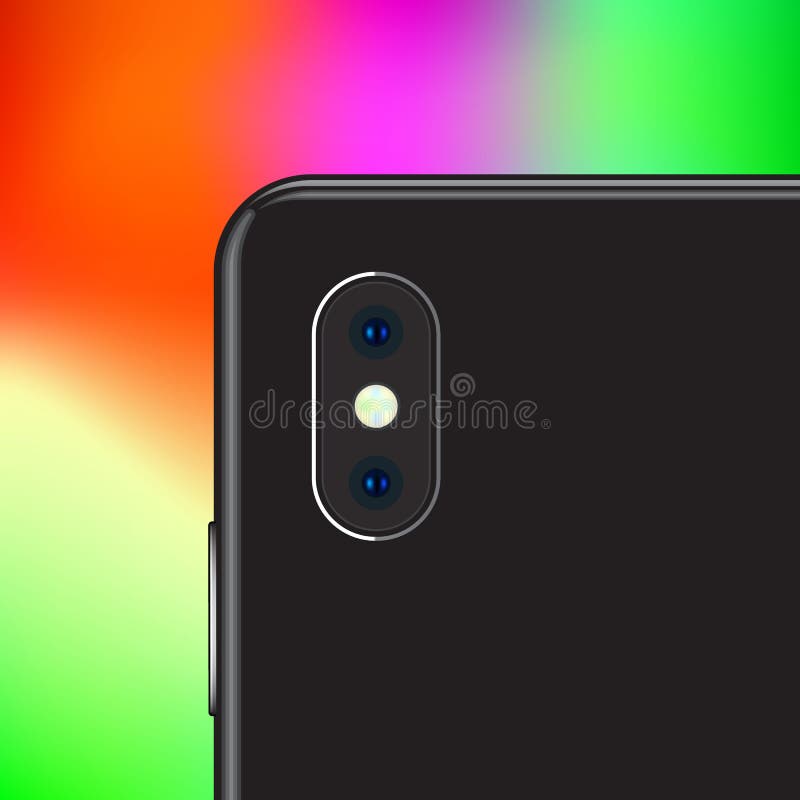 Detailed High-quality, Realistic Camera with Flash on the Back of the ...