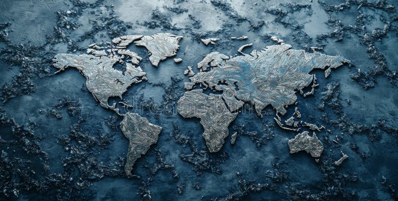 A Detailed, High-resolution 3D Map of Earth Relief with Realistic ...