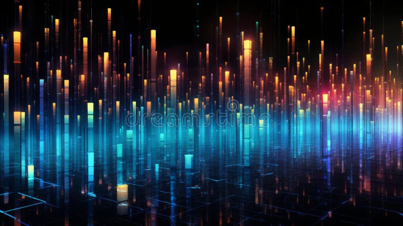 Detailed Highres Binary Code Texture Digital And Dynamic Background For Coding And Programming