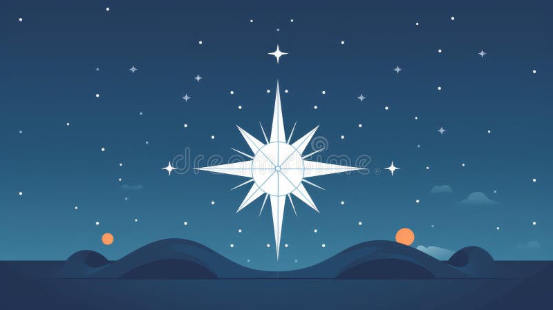 Detailed Highresolution North Star Illustration for Celestial ...