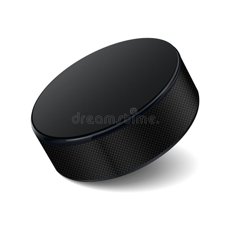 Hockey puck stock vector. Illustration of disk, player - 6256127