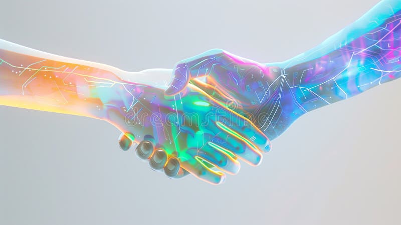 A Detailed Holographic Handshake, with Two Hands Composed of ...