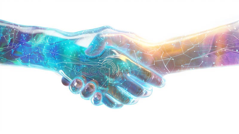 A Detailed Holographic Handshake, with Two Hands Composed of ...