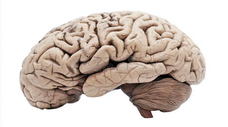Detailed Brain White Background Stock Illustrations – 604 Detailed ...