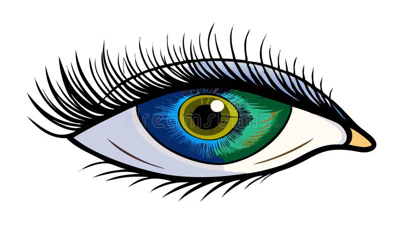 Detailed Human Eye Vision Sight Vector Icon, Perception, Insight, Vector Design Generative AI ...