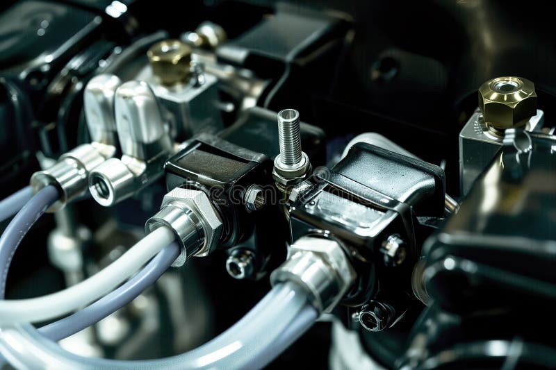 Detailed Hydrogen Fuel Cell System Components Stock Illustration ...