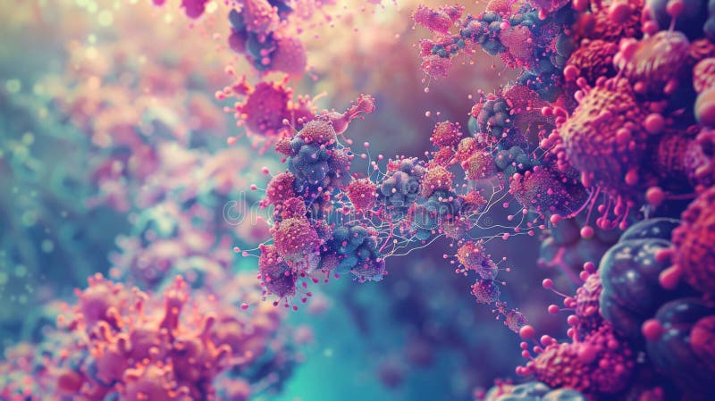 A Detailed Hyperrealistic Visualization of a Biomolecular Network ...