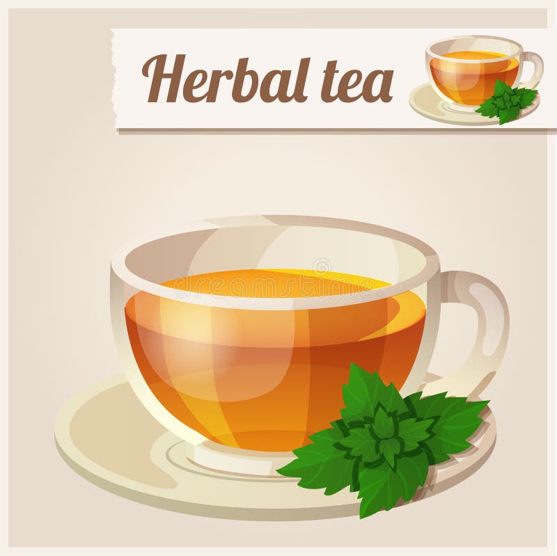 Detailed Icon. Mint tea stock vector. Illustration of menu - 52686271