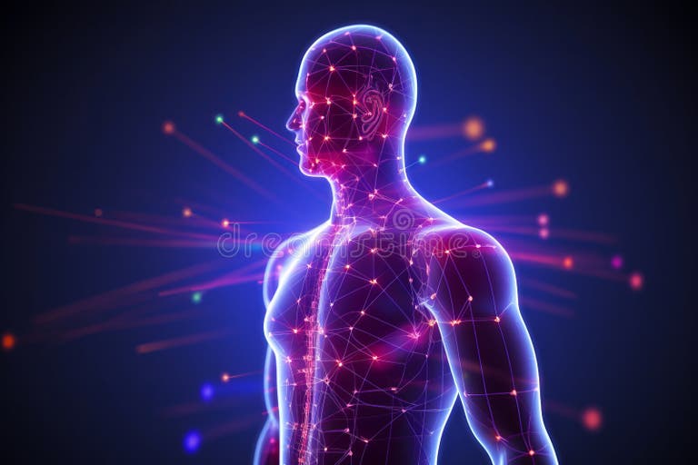 Detailed Illustration of Acupuncture Injection Sites. AI Generated ...