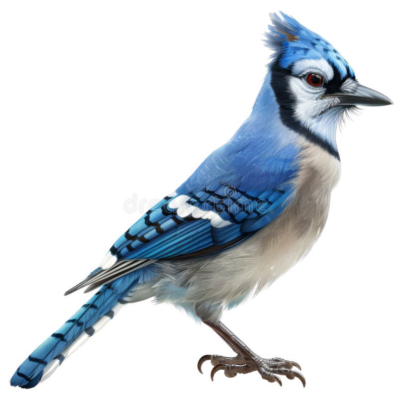 A Detailed Illustration of a Blue Jay Bird Stock Photo - Illustration ...