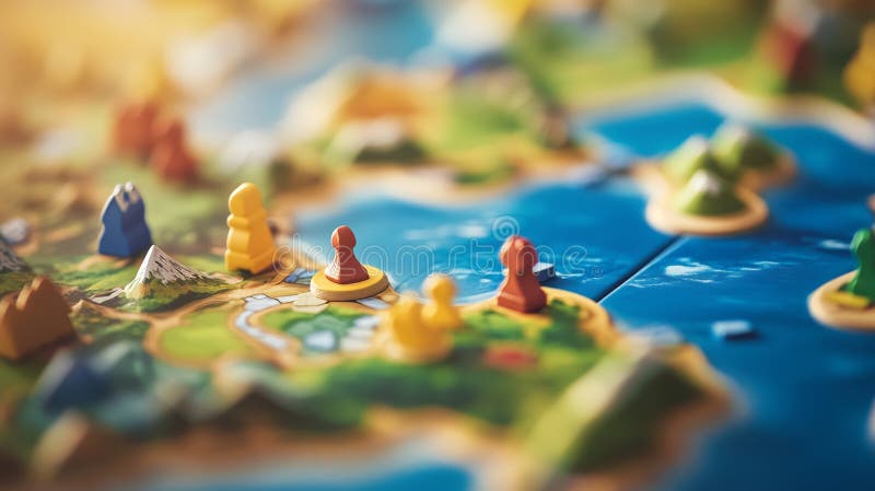 A Detailed Illustration of a Board Game with Numerous Pieces. Ideal for ...