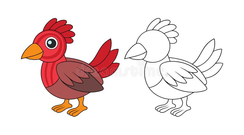 Stunning Apapane Bird Detailed Illustration Stock Illustration ...