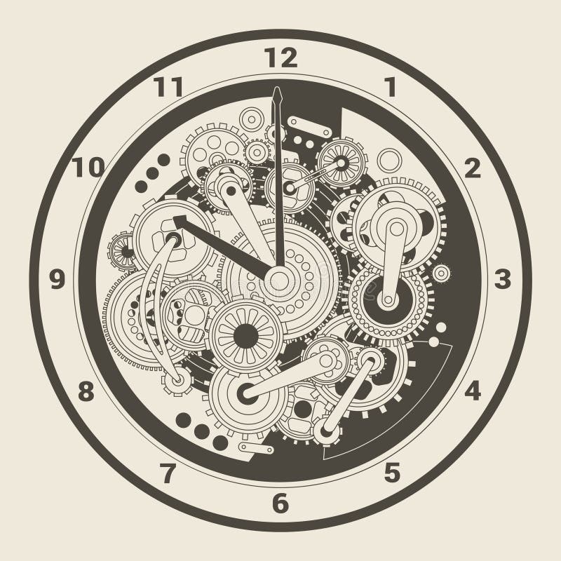 An Intricate Clockwork Design that Features Numerous Gears and Complex ...