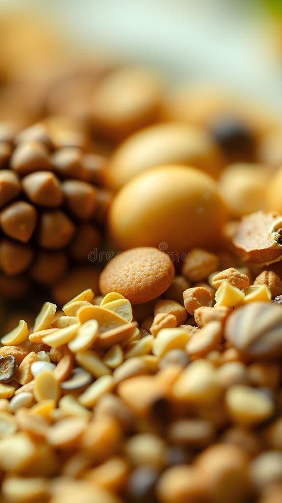 A Detailed Illustration of Different Types of Seeds Stock Illustration ...