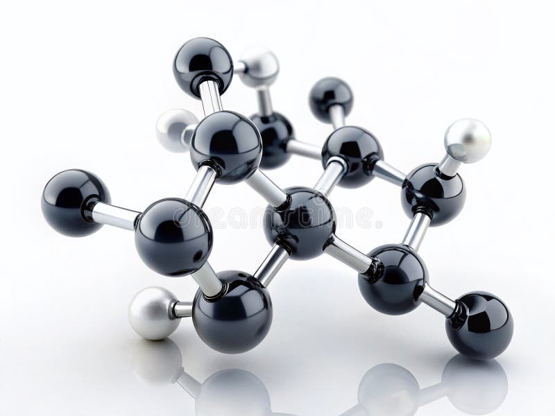 Detailed Illustration of an Ethanol Molecule a Stylish and Informative ...
