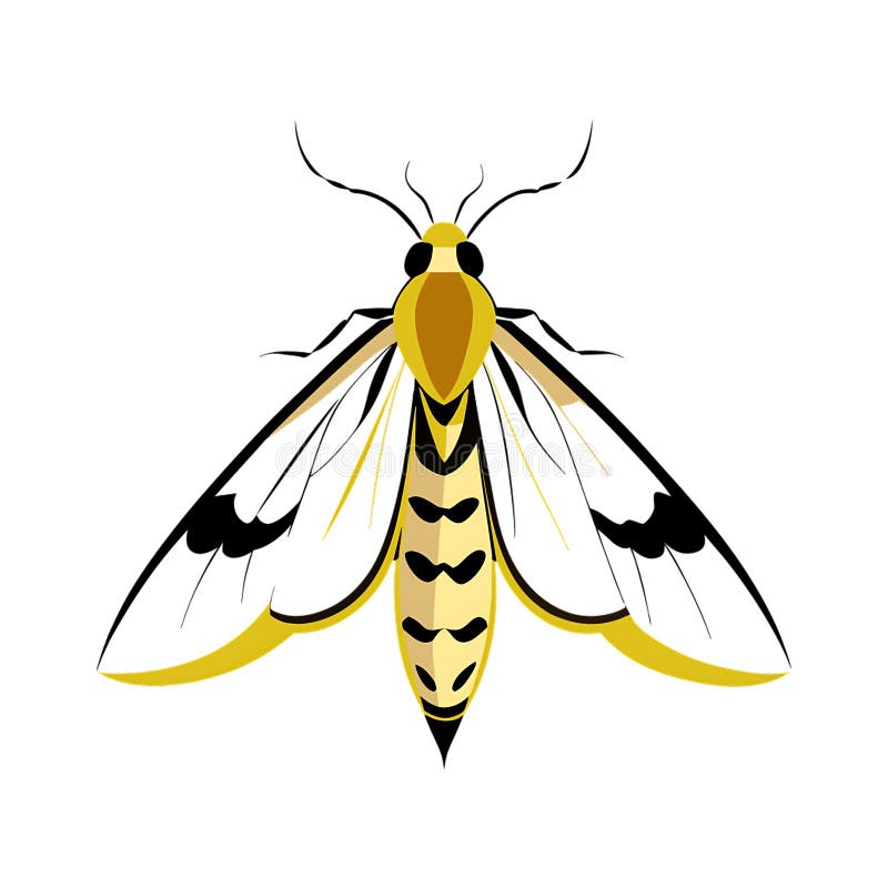 Detailed Illustration of a Bagworm Moth Showcasing Distinct Features in ...