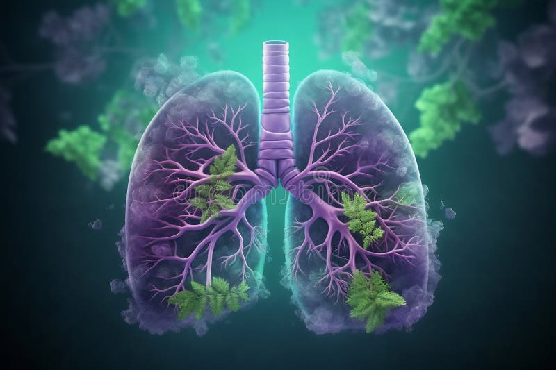 Human Lung Anatomy Illustration Stock Photo - Image of oxygen, study ...