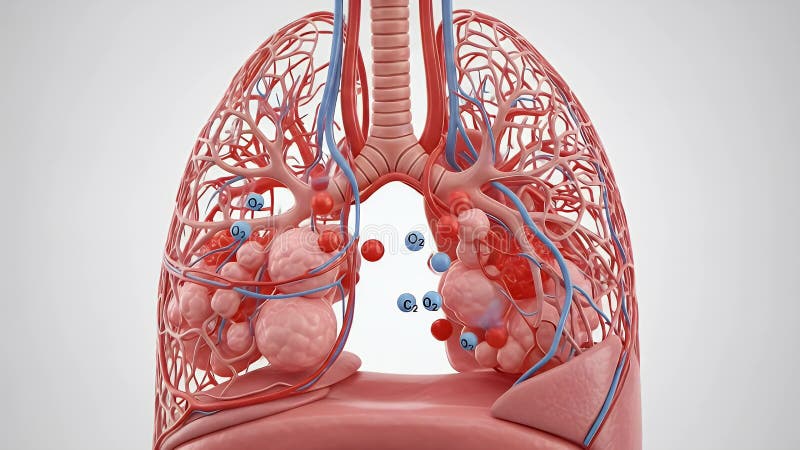 Human Lungs Diagram stock video. Video of anatomy, vein - 396091703