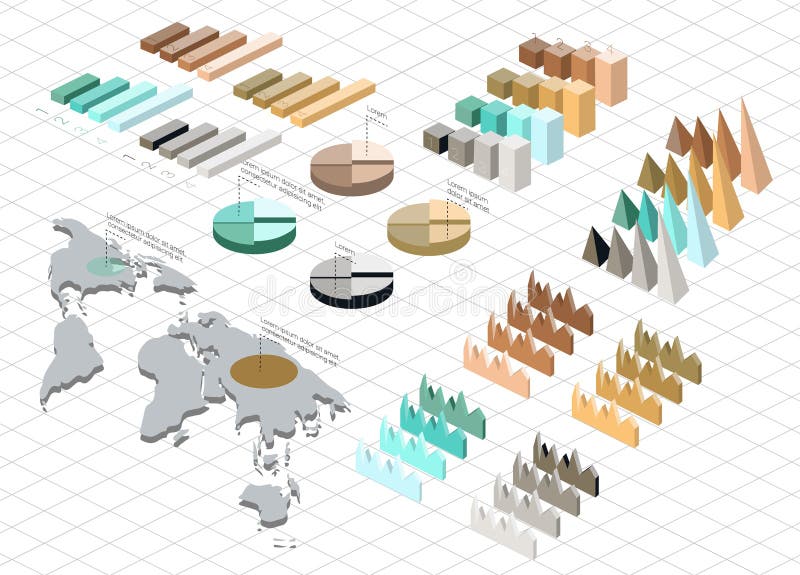 Detailed Illustration of a Isometric Infographic Stock Vector ...