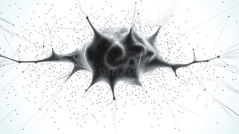 Detailed Illustration of Low Poly Style Brain Cell Design As a Neuron ...