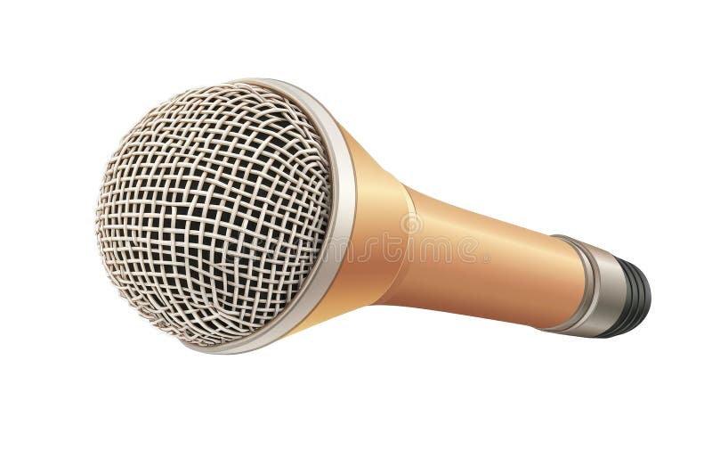 Detailed Illustration of a Microphone Design Isolated Stock Image ...